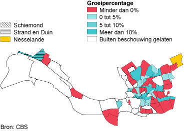 Bevolkingsgroei in grote steden vooral dankzij Vinex-wijken